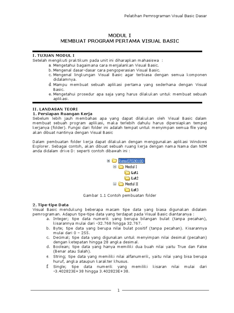 Pemrograman Visual Basic Versi 2.0 | PDF