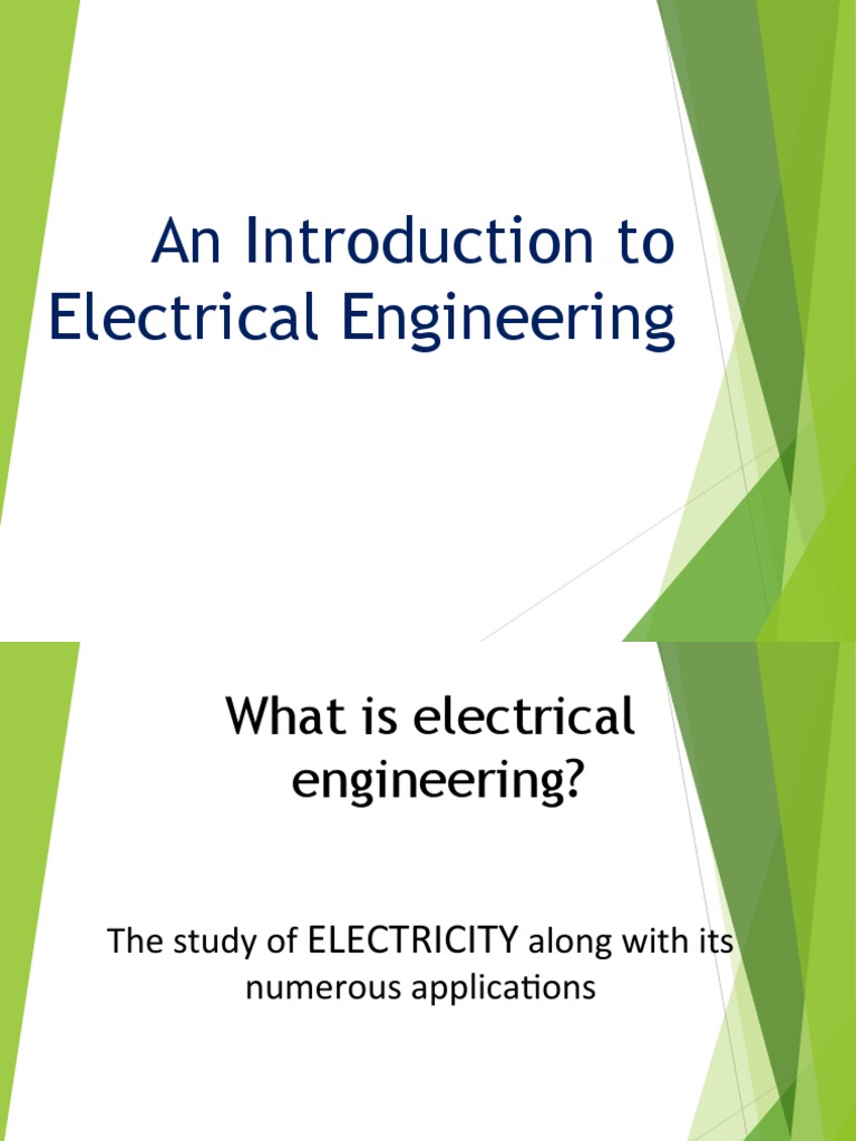 Introduction To Electrical Engineering | PDF | Series And Parallel ...