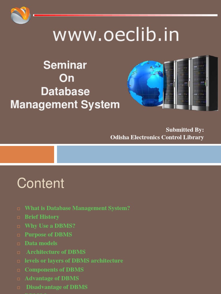 Csedatabasemanagementsystemppt-170825044344 DSDSD | PDF | Relational Database | Databases