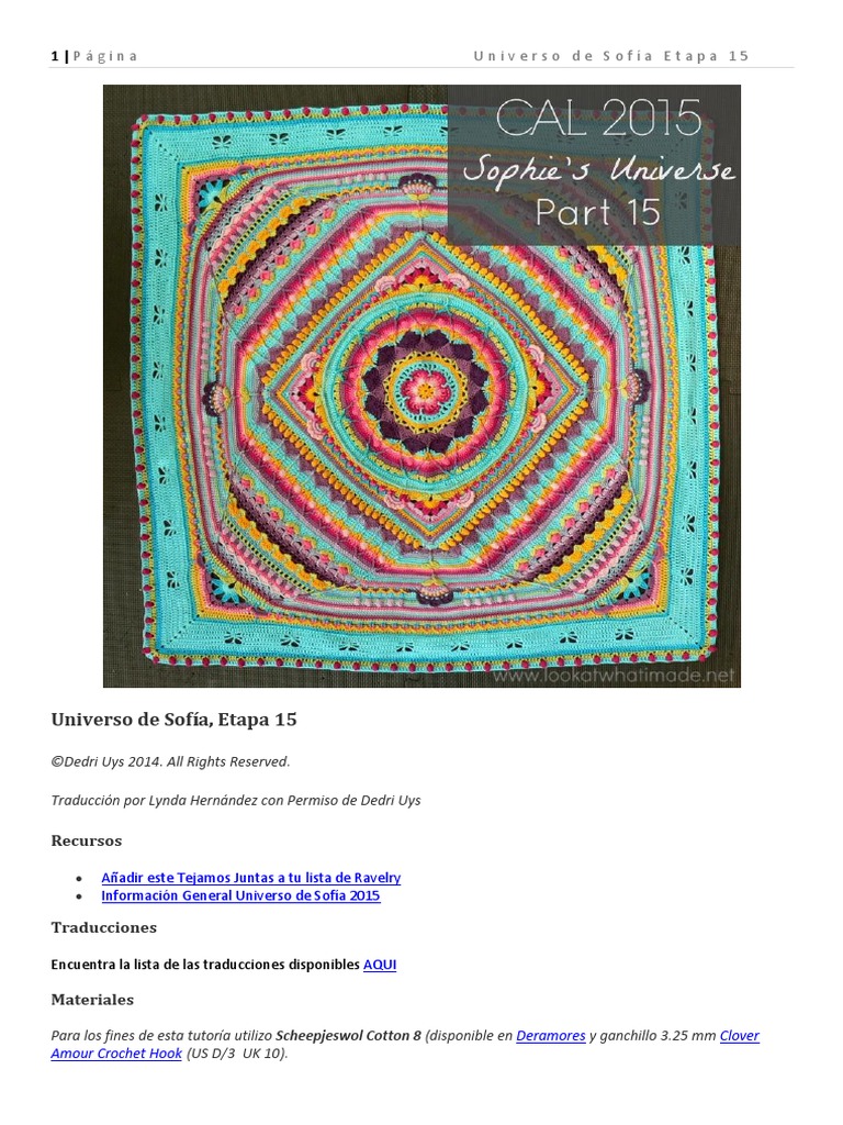 SPANISH Sophies Universe Parte 15 Lynda Hernandez PDF | PDF | Tejer ...