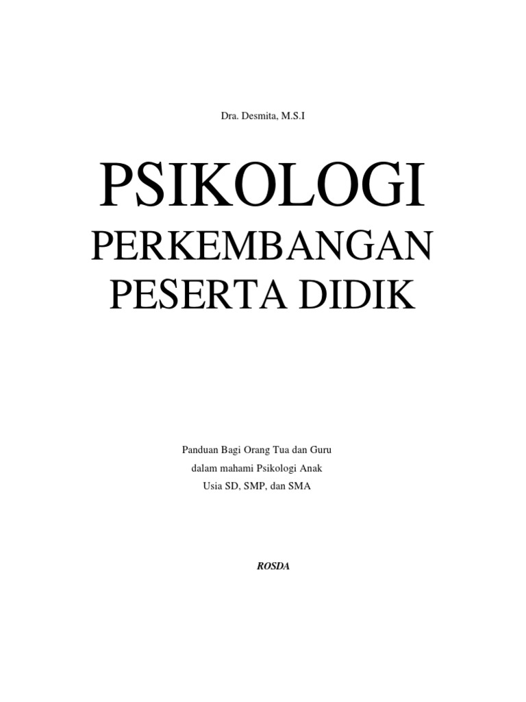 Psikologi Perkembangan Peserta Didi Dra - Desmita PDF | PDF