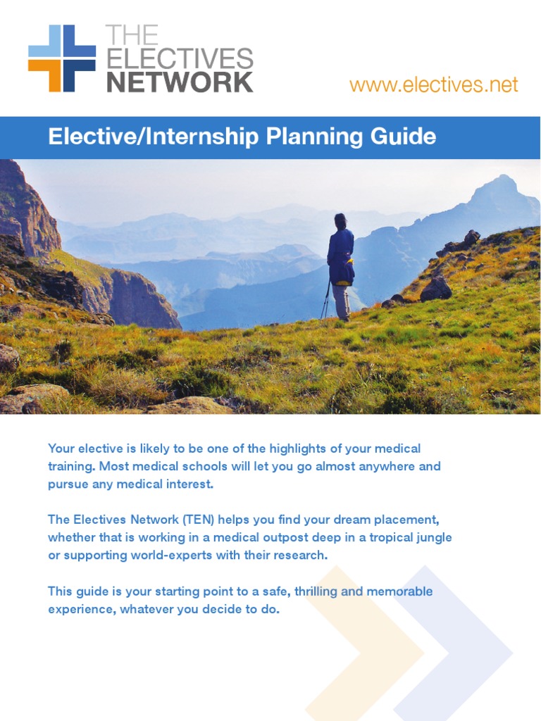 Elective/Internship Planning Guide | PDF | Cheque | Insurance