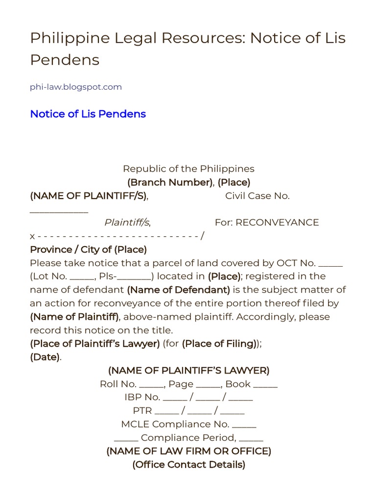 Notice of Lis Pendens | PDF | Http Cookie | Internet Privacy