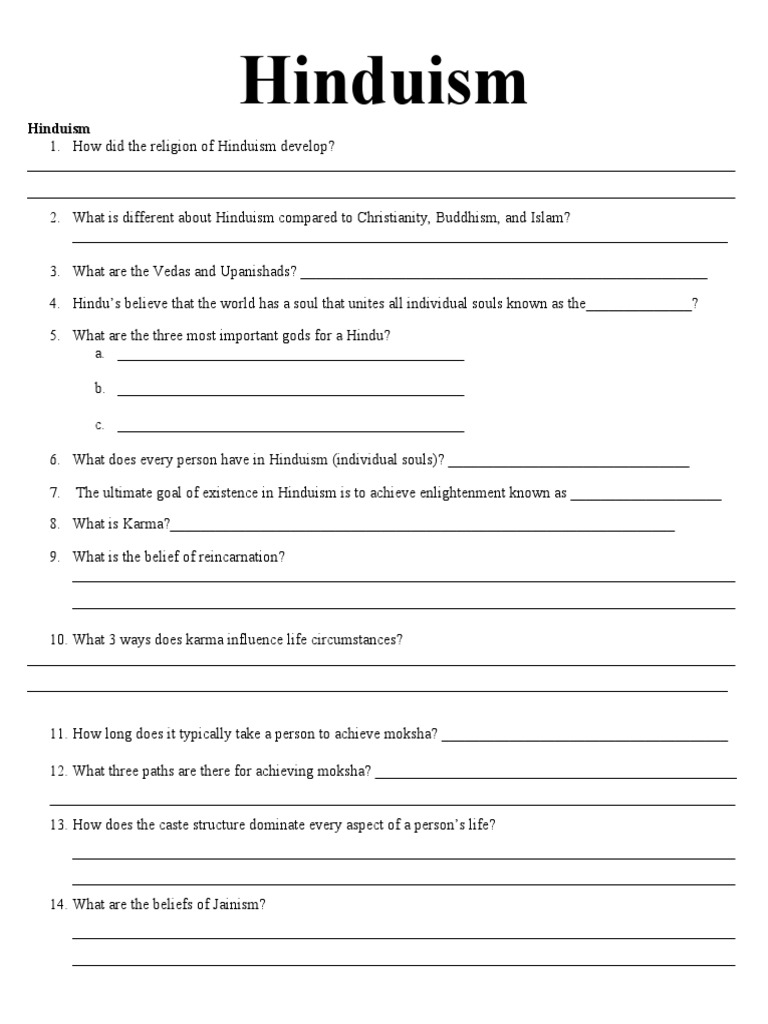 Hinduism and Buddhism Notebook | PDF | Moksha | Gautama Buddha