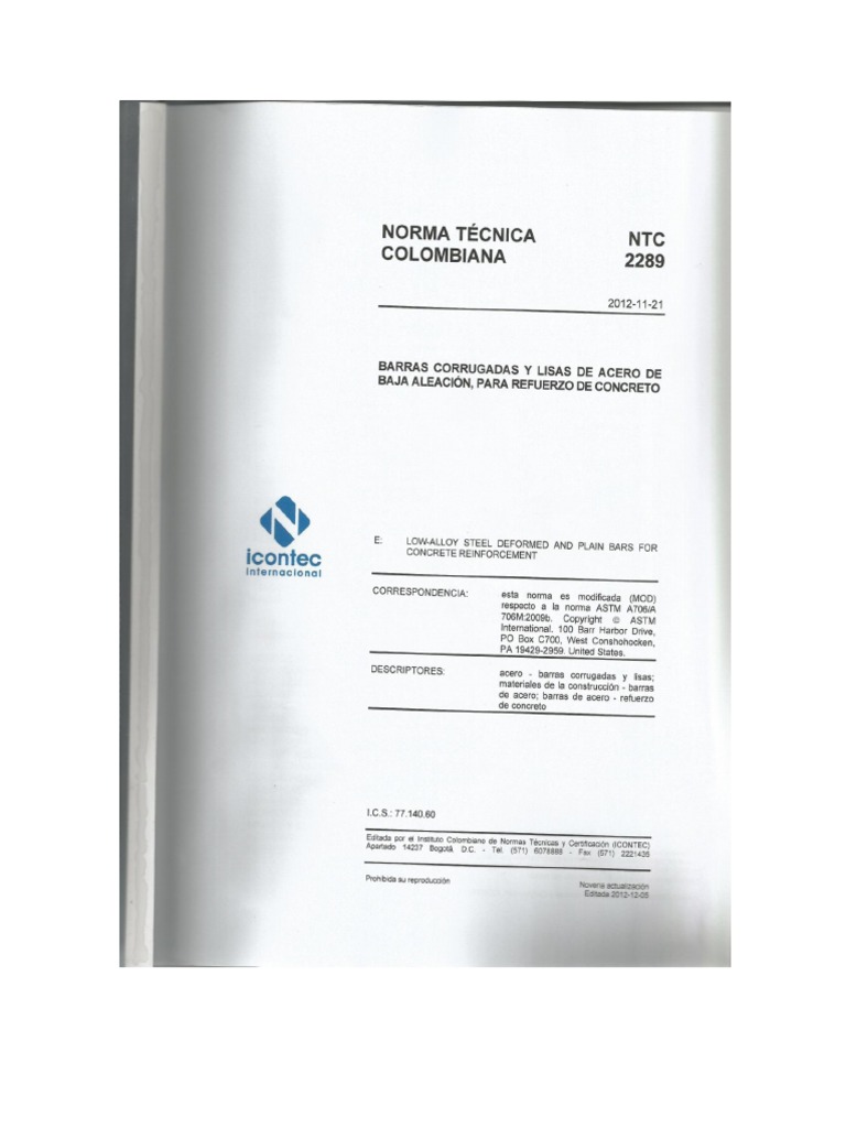 NTC 2289-2012 | PDF