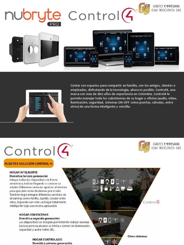 Presentacion Control4 | PDF | Aplicación movil | Informática