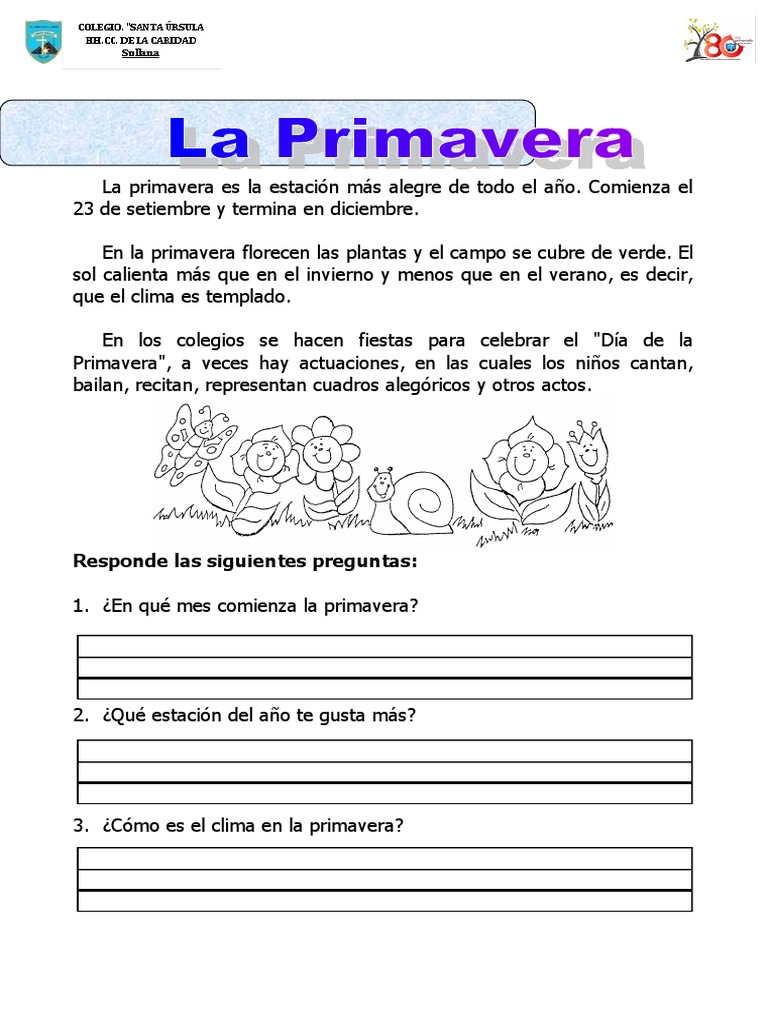 Ficha de La Primavera | PDF