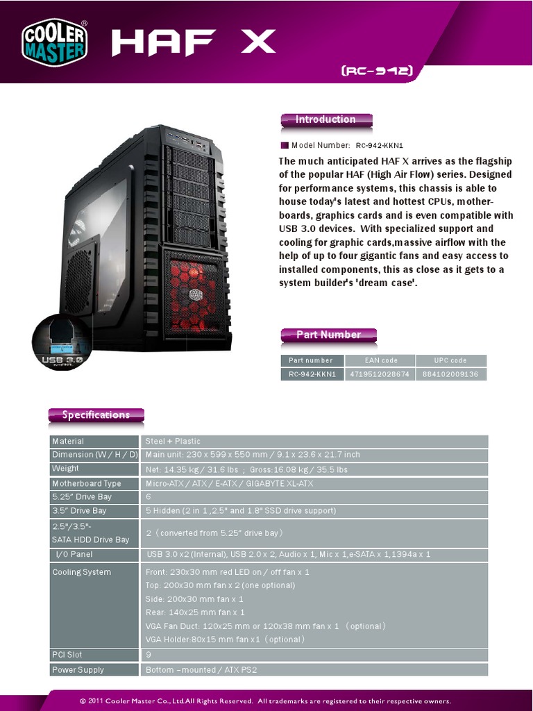 HAF X - Product Sheet PDF | PDF | Digital Technology | Digital Electronics
