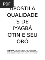 Apostila Qualidades de Ogún e Seus Orôs 1 | PDF | Santeria | Ferro