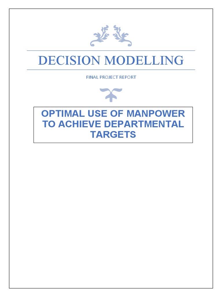 Applying Concept of Goal Programming | PDF | Human Resources | Loss Function
