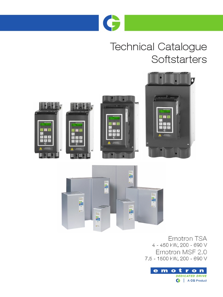 Catálogo Arrancadores Emotron Completo | PDF | Relay | Fuse (Electrical)