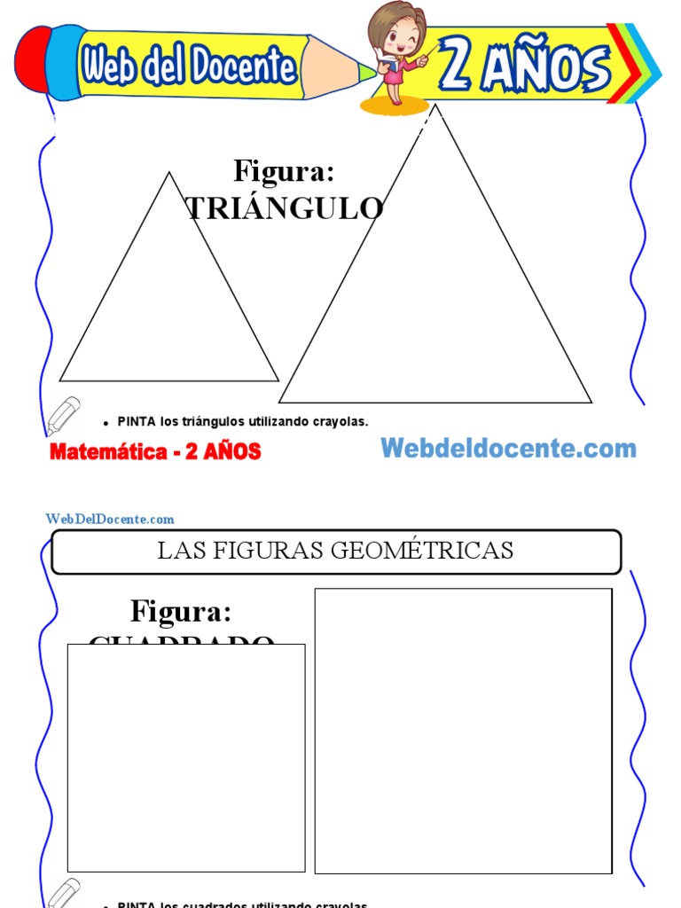 Actividades de figuras geométricas para niños | PDF