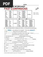 Past Time Words: Grammar Worksheet | PDF | Language Mechanics | Grammar
