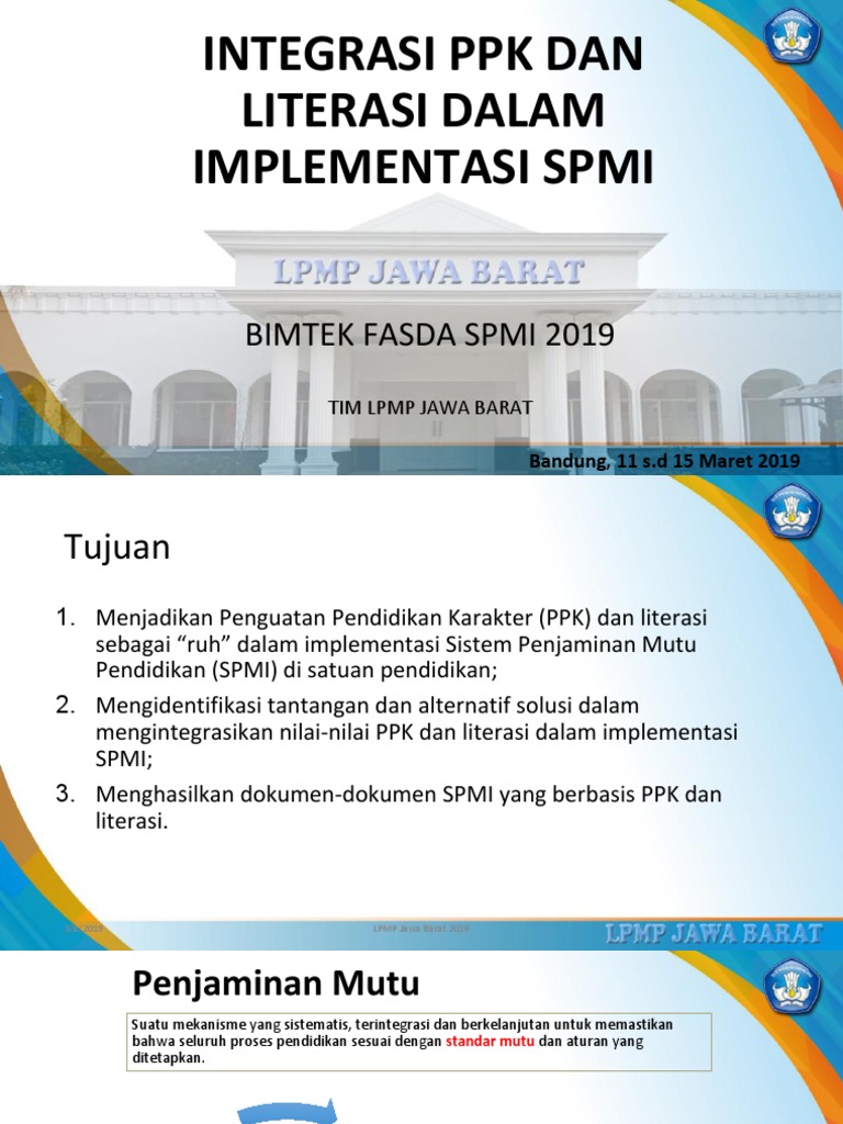 5.INTEGRASI PPK DAN LITERASI DALAM IMPLEMENTASI SPMI - PPTX Fix PDF | PDF