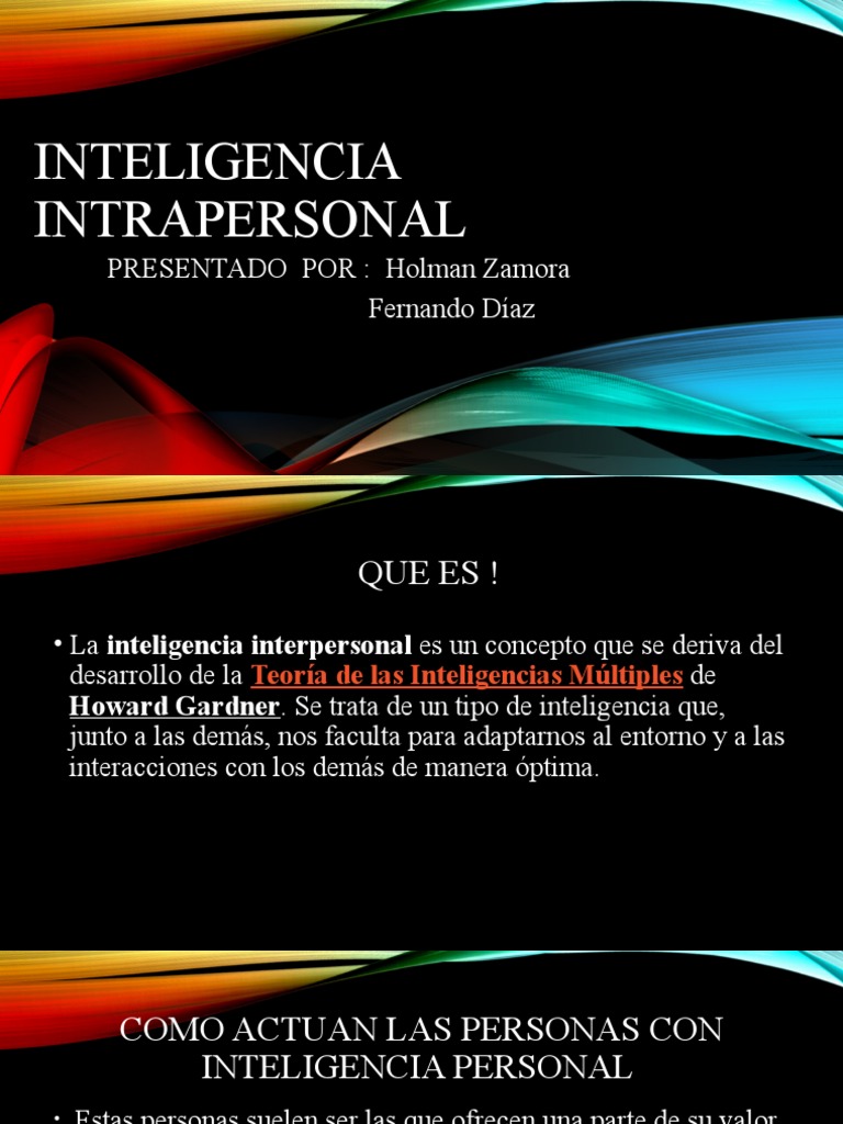 Inteligencia Interpersonal: Claves y Desarrollo | PDF