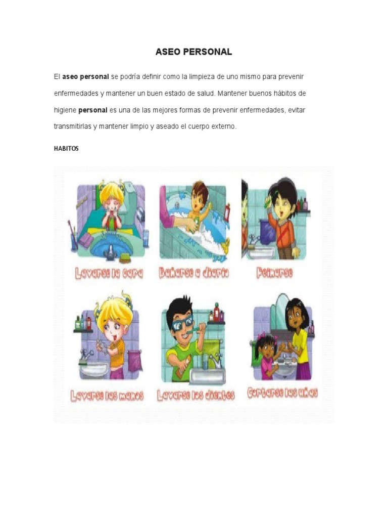 Hábitos de Aseo Personal Esenciales | PDF