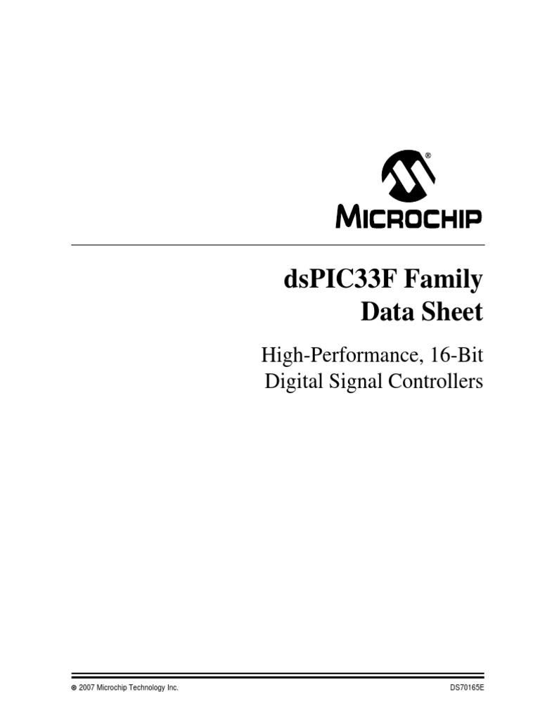 dsPIC33F Family Datasheet PDF | PDF | Electronic Design | Electronics