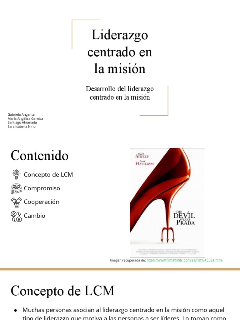 Desarrollo Del Liderazgo Centrado en La Misión | PDF | Liderazgo ...