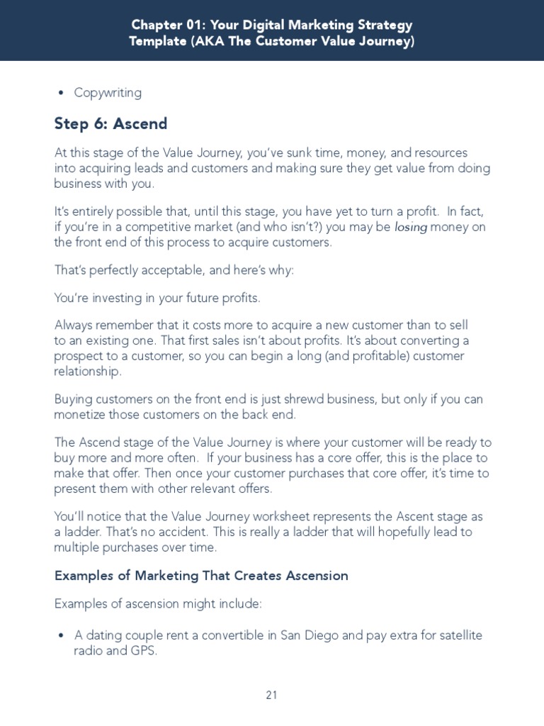 Step 6: Ascend: Examples of Marketing That Creates Ascension | PDF ...