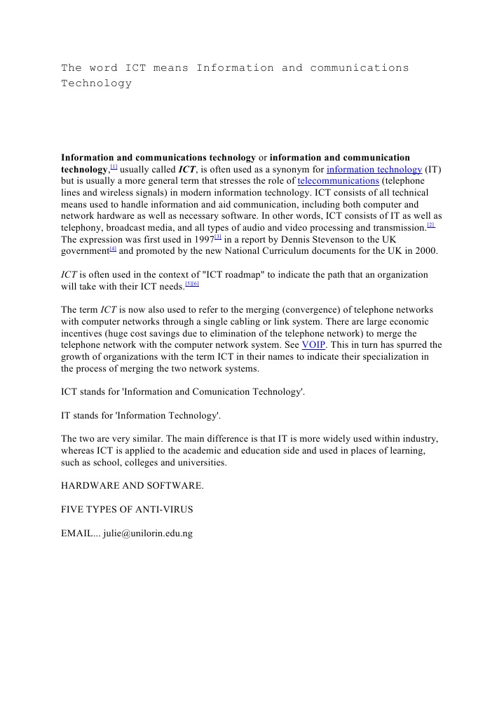 Understanding ICT: Definition and Scope | PDF | Technology & Engineering