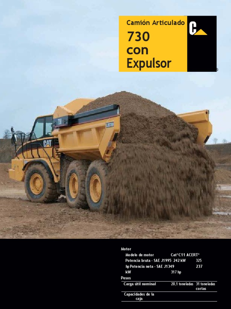 730C EJ Camión Articulado Caterpillar | PDF | Inyección de combustible | Eje