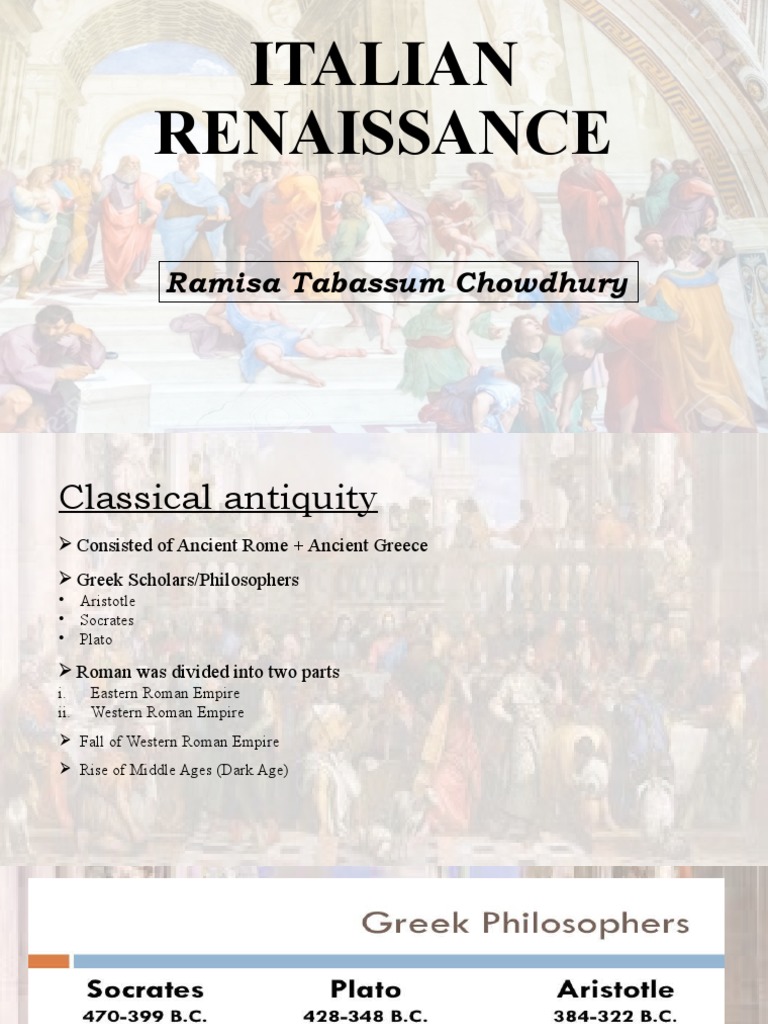 Italian Renaissance | PDF | Renaissance | Ancient Greece