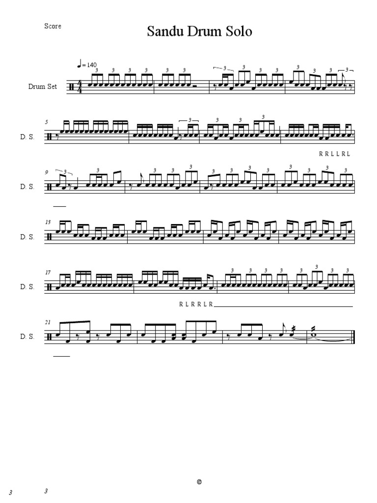 Sandu Drum Solo PDF | PDF