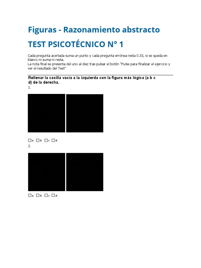 Figuras Razonamiento Abstracto | PDF