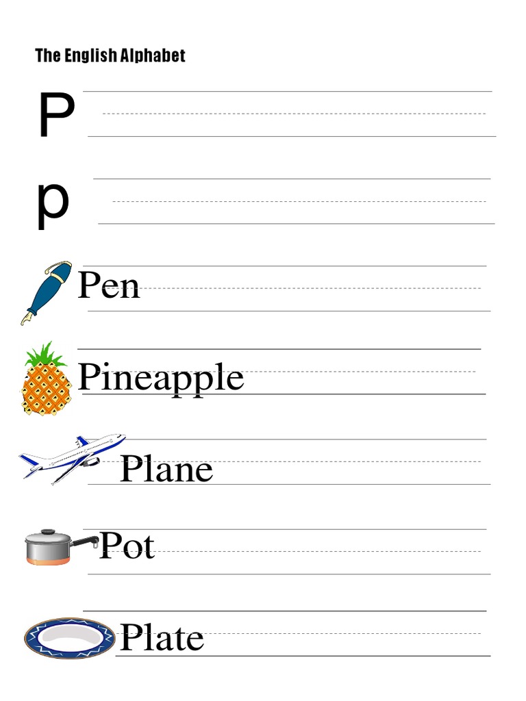 The English Alphabet Letter P | PDF