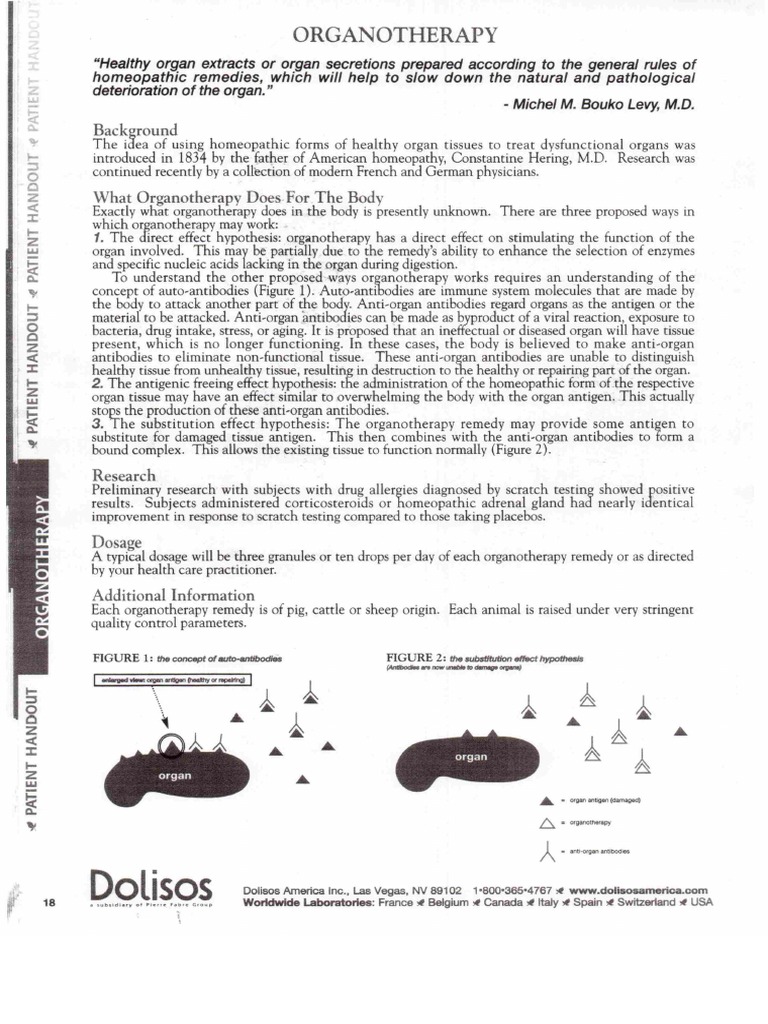 Organotherapy PDF | PDF