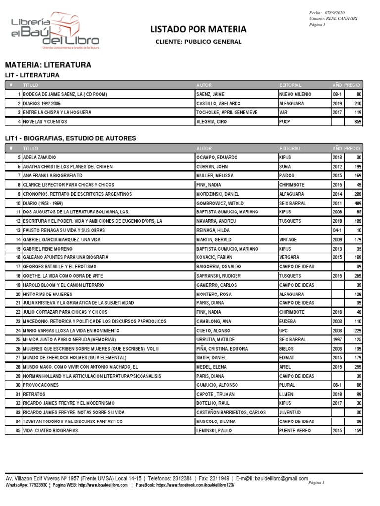 Catalogo Gral. Literatura | PDF | Las cronicas de Narnia | Poesía