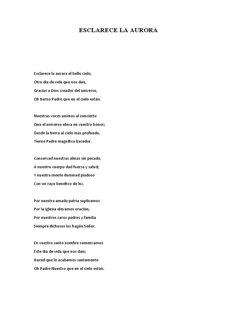 Esclarece La Aurora | PDF