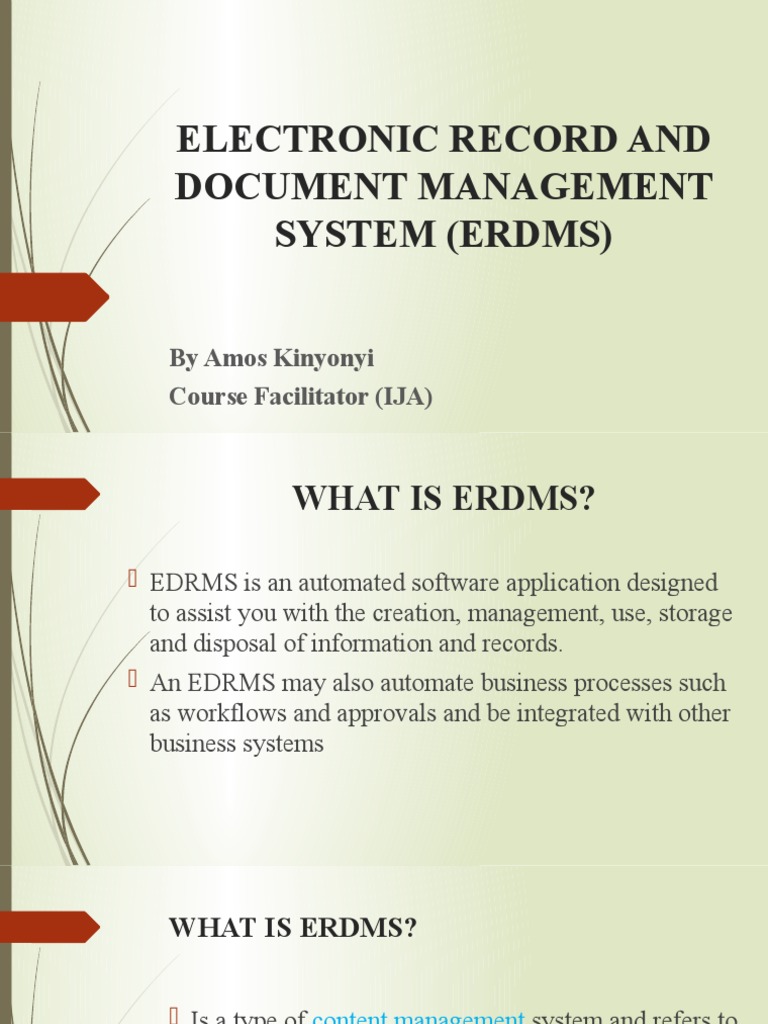2 - Electronic Record and Document Management System (Edms) | PDF | Search Engine Indexing ...