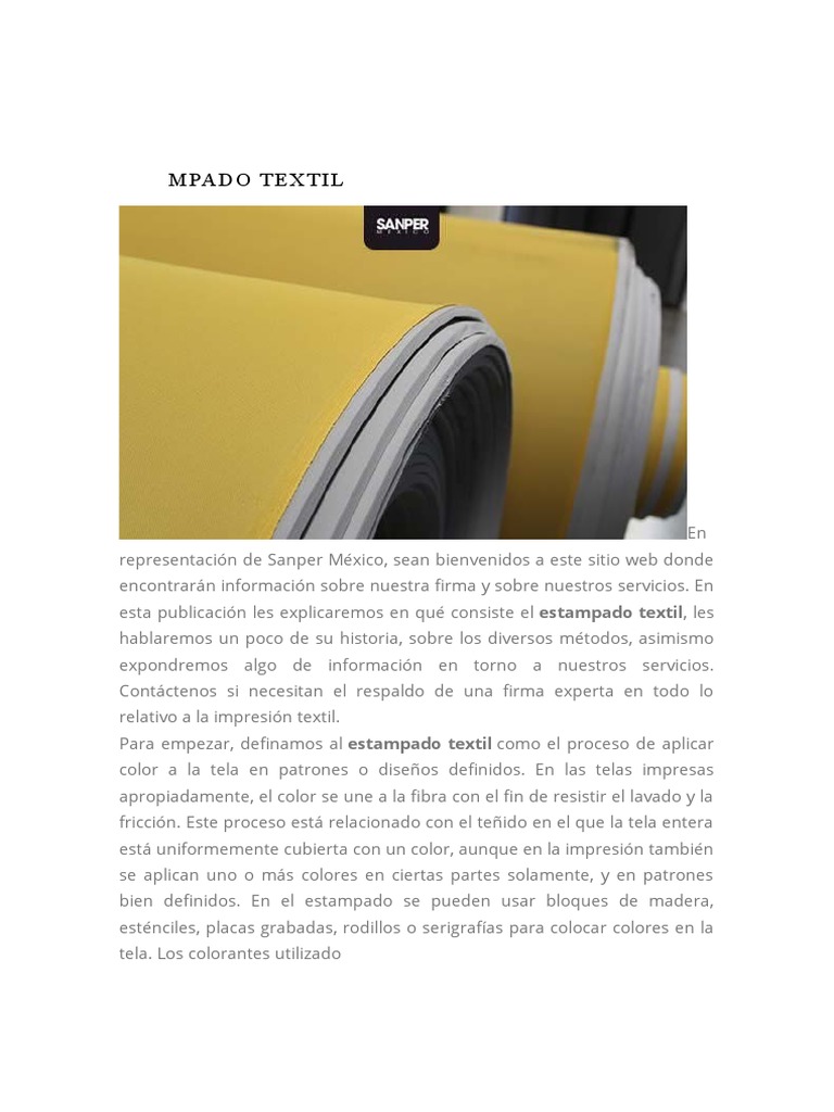 Estampado Textil | PDF