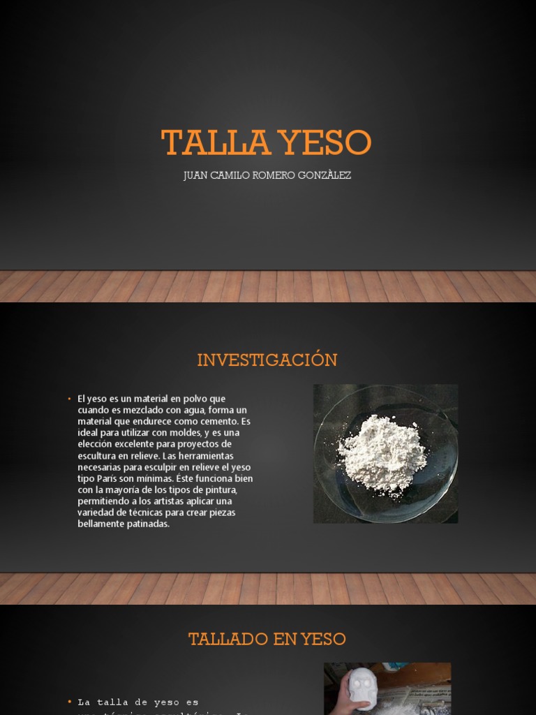 Técnicas de Tallado en Yeso | PDF