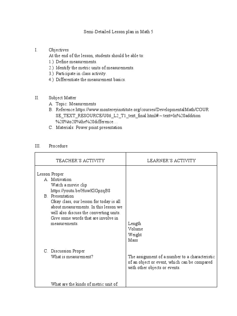 Semi | PDF | Measurement | Volume