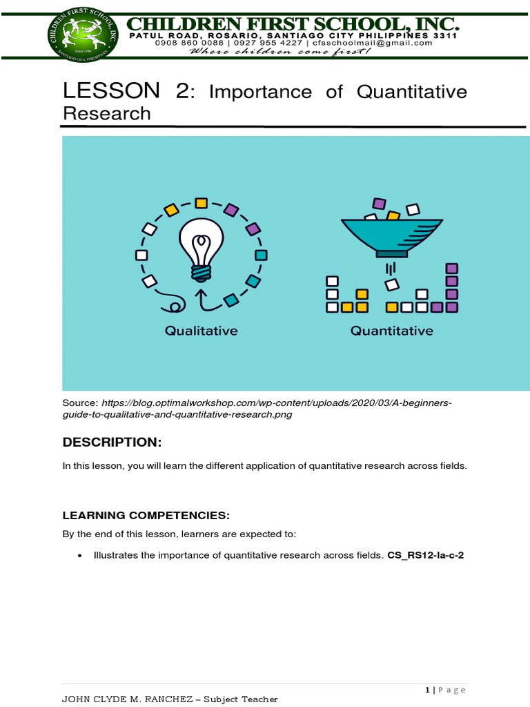 PR2 Module 2 Checked | PDF | Quantitative Research | Customer Satisfaction