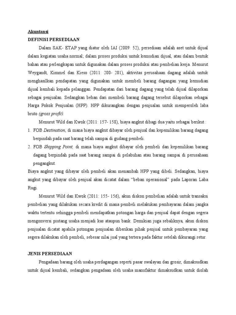 Akuntansi Pajak Persediaan | PDF | Hukum
