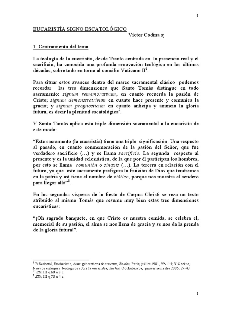 Victor Codina Eucaristía PDF | Descargar gratis PDF | eucaristía | La ...