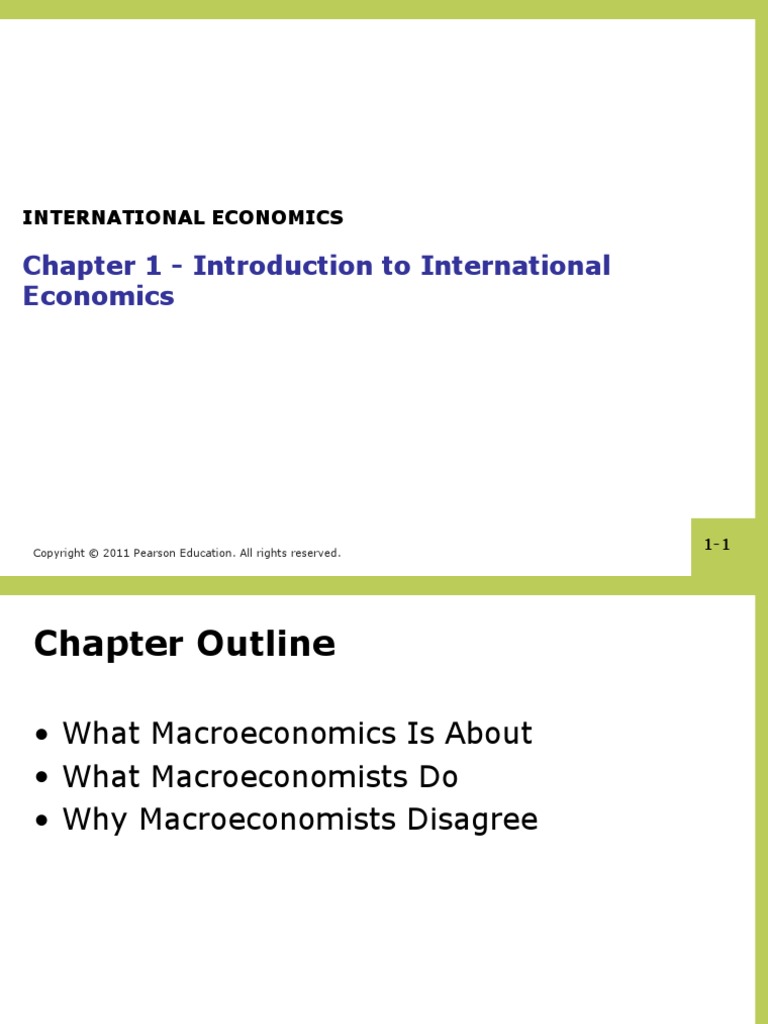 Chapter 1 - Introduction To International Economics | PDF ...