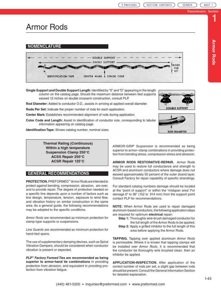 Armor Rods: Nomenclature | PDF | Electricity | Materials