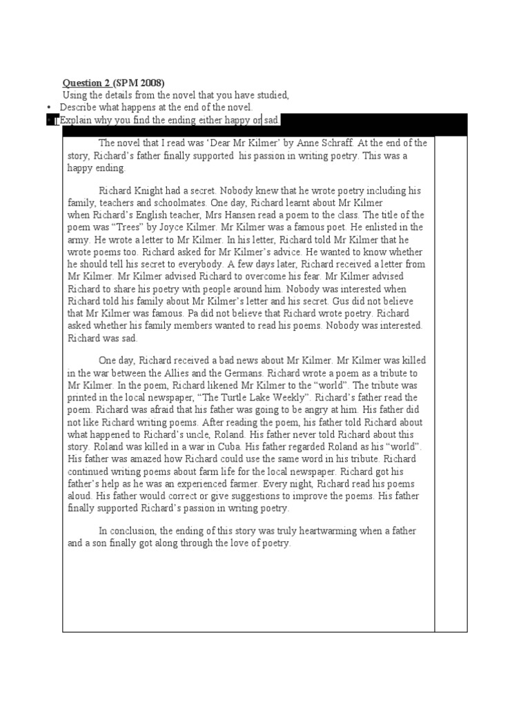 Dear MR Kilmer 3 | PDF | Poetry