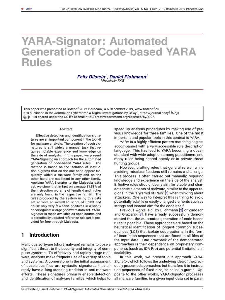 Yara Rule | PDF | Software Engineering | Computing