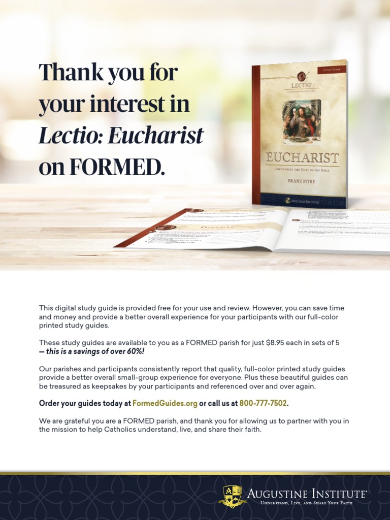 Lectio Study-Guide | PDF | Last Supper | Eucharist