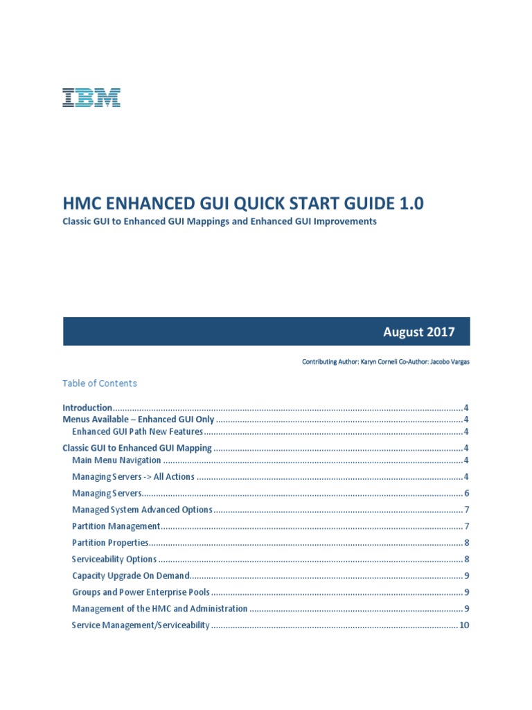 HMC Enhanced Gui Quick Start Guide 1.0: Classic GUI To Enhanced GUI ...
