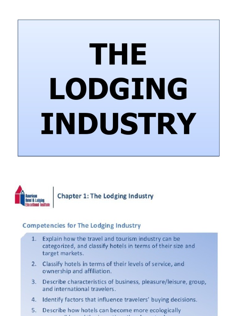 THE Lodging Industry THE Lodging Industry | PDF