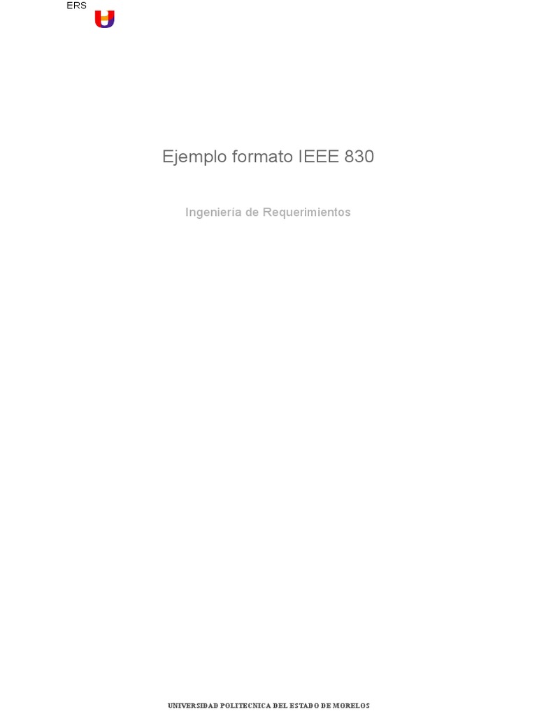 Ejemplo de Formato IEEE 830 | PDF | Usuario (informática) | Moodle
