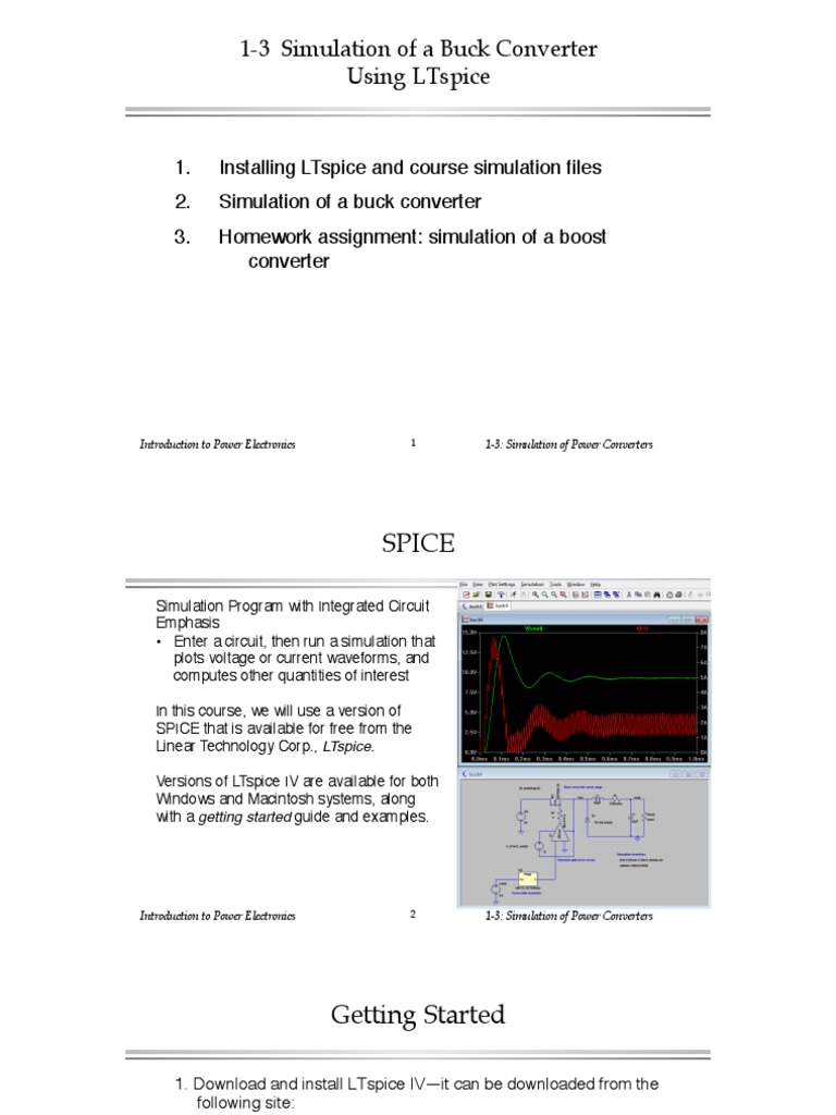 Simulation of A Buck Converter Using LTspice PDF | PDF | Science ...
