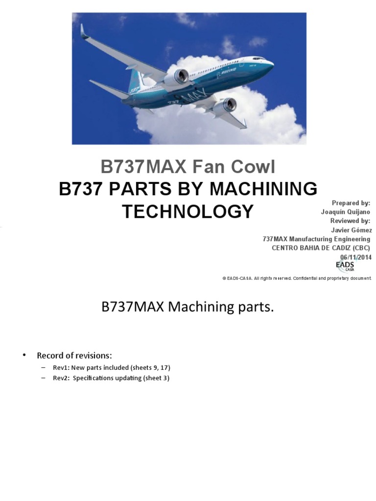 B737MAX Fan Cowl: B737 Parts by Machining Technology | PDF | Building ...