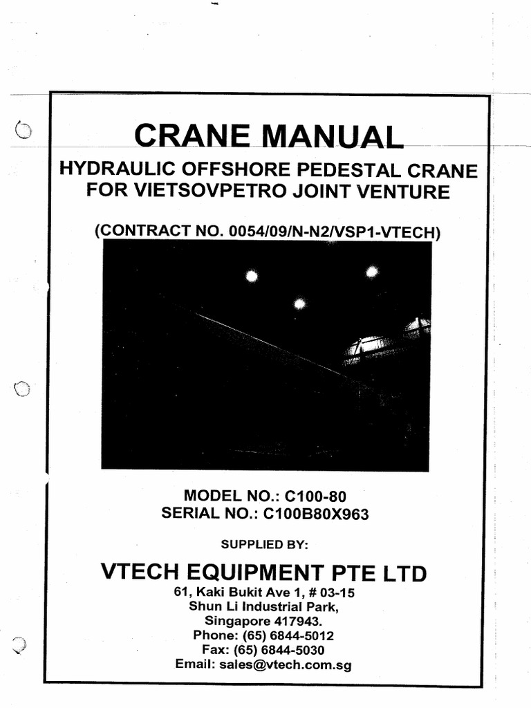 Crane Manual-C100-80 PDF | PDF